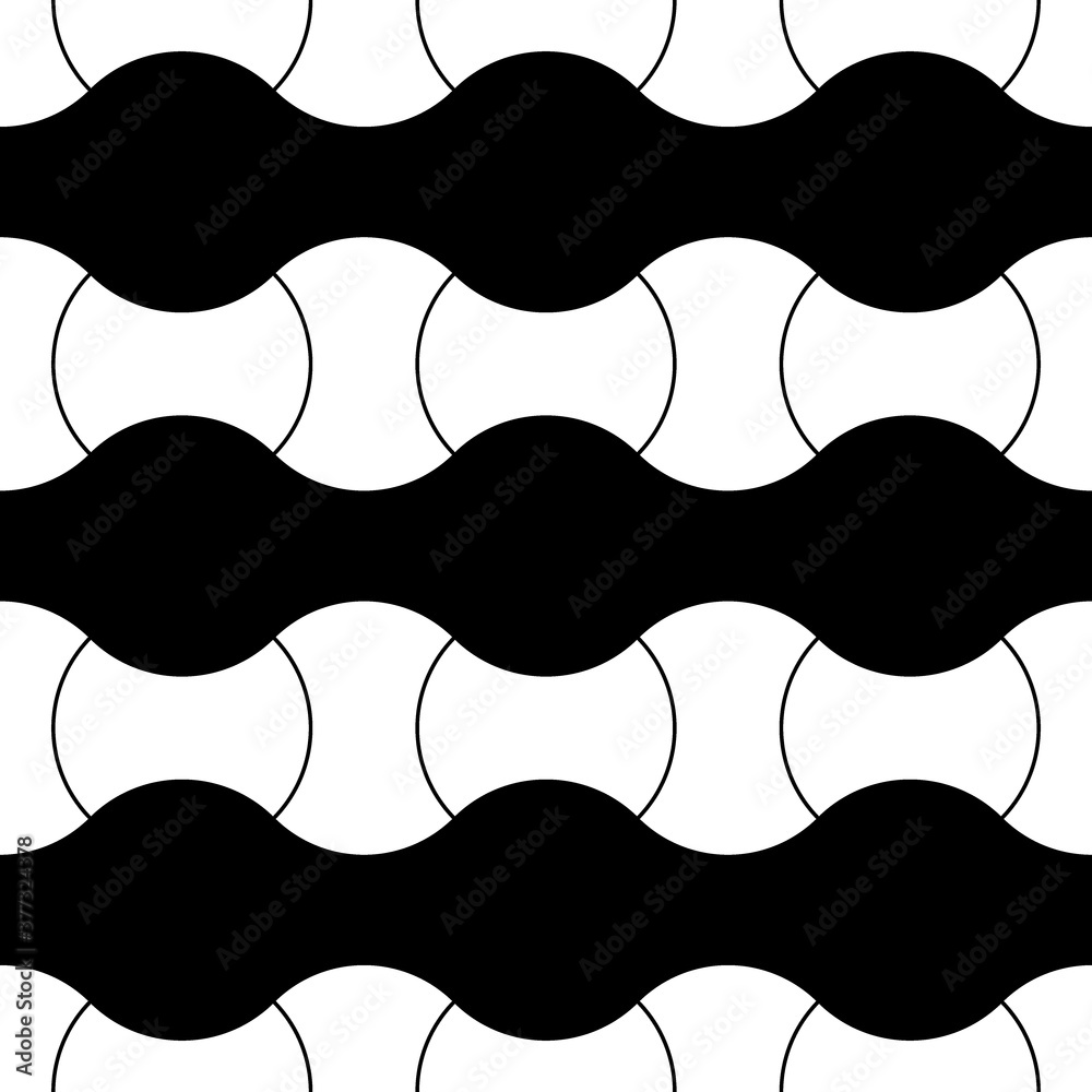 Image vectorielle Stock White interlocking blocks lines on black ...