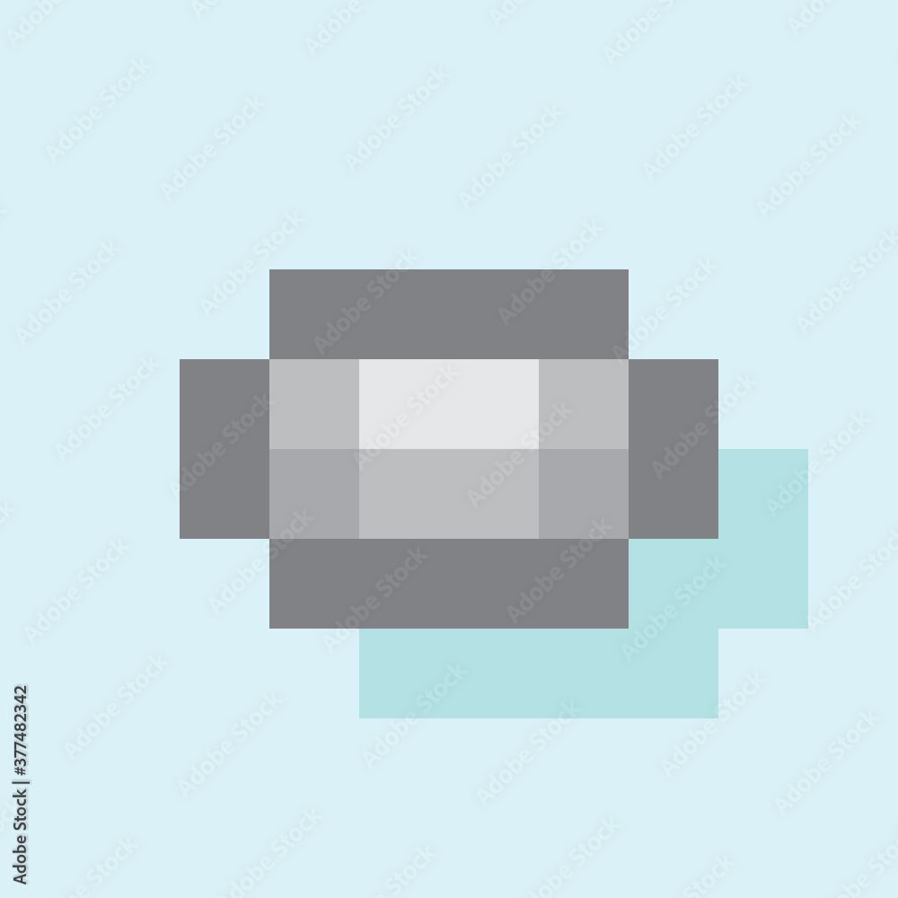Silver coins pixel art. Vector picture. Stock Vector | Adobe Stock