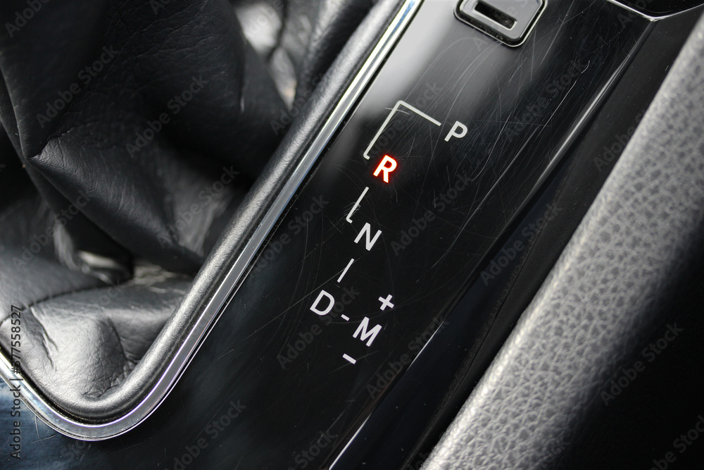 Automatic gearbox in R for reverse Stock Photo | Adobe Stock