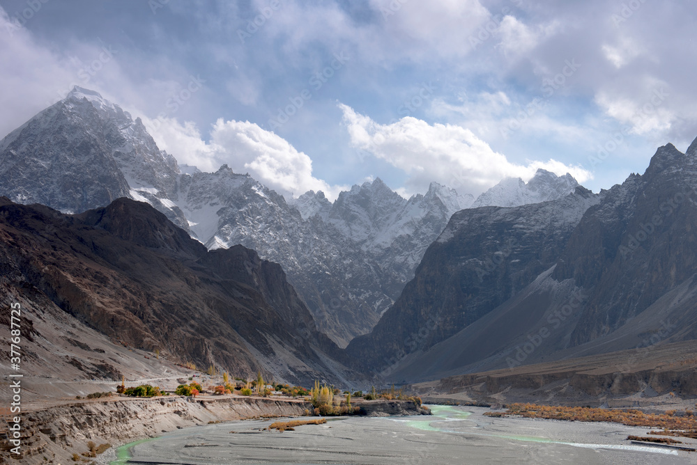 landscape of upper hunza , gojal , gilgit baltistan, pakistan Stock ...