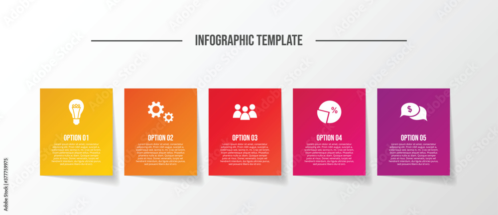 Business infographic with icons. Diagram. Vector Stock Vector | Adobe Stock