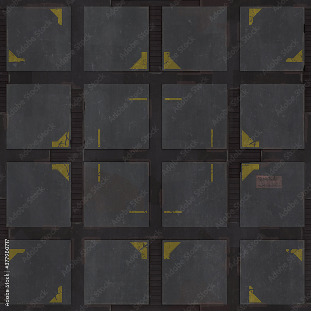 seamless space station metal panels texture Stock Illustration | Adobe ...