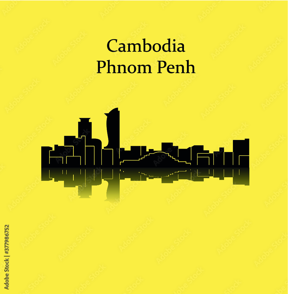 Phnom Pehn, Cambodia Stock Vector | Adobe Stock