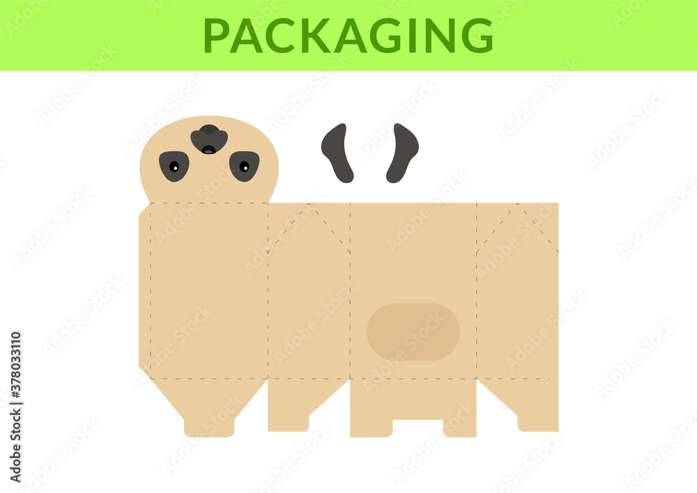 Adorable DIY party favor box for birthdays, baby showers with cute dog ...