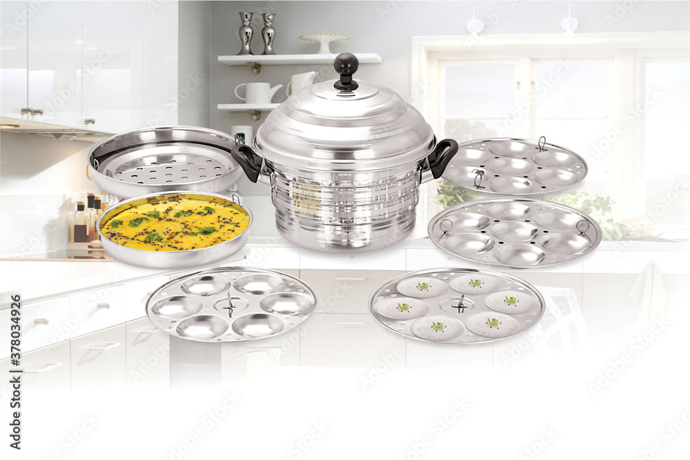 Multi Kadai Induction & Standard Idli Maker, breakfast dish in South ...