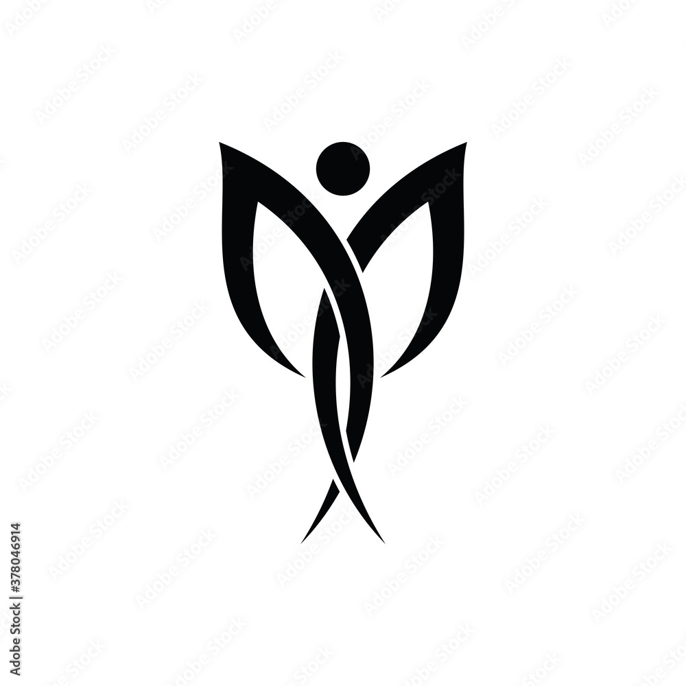 Butterfly logo design template illustration. Isolated on white ...