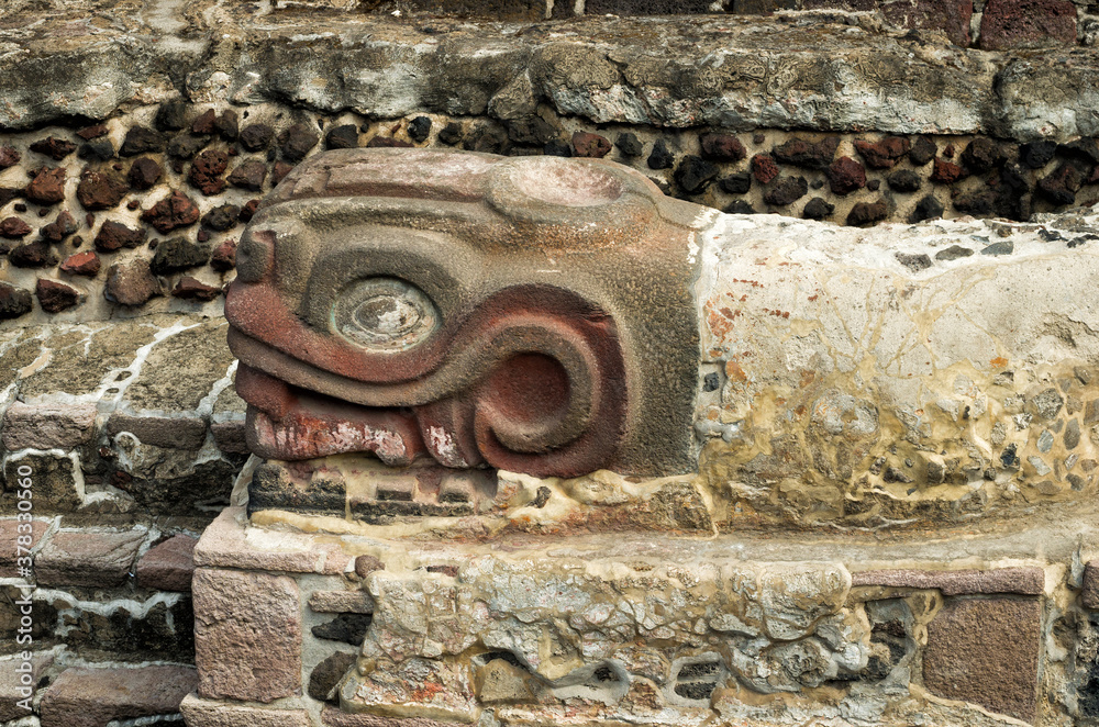 Foto de Stock Ruins of Templo Mayor of Tenochtitlan. Mexico City ...