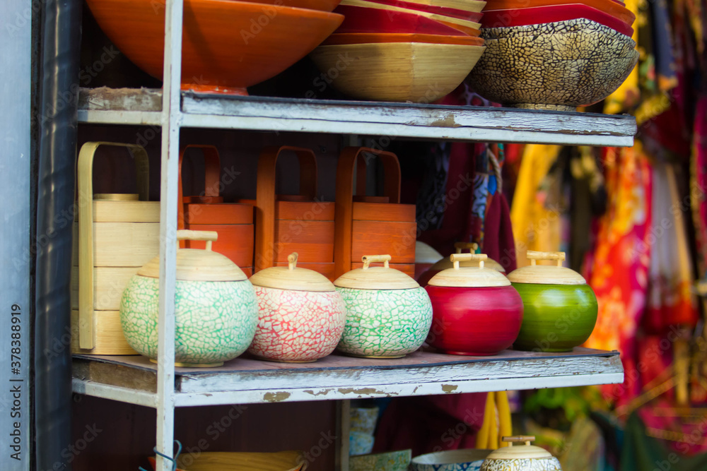 Vietnam\\\'s traditional souvenirs are sold in shop at Hanoi\\\'s Old ...