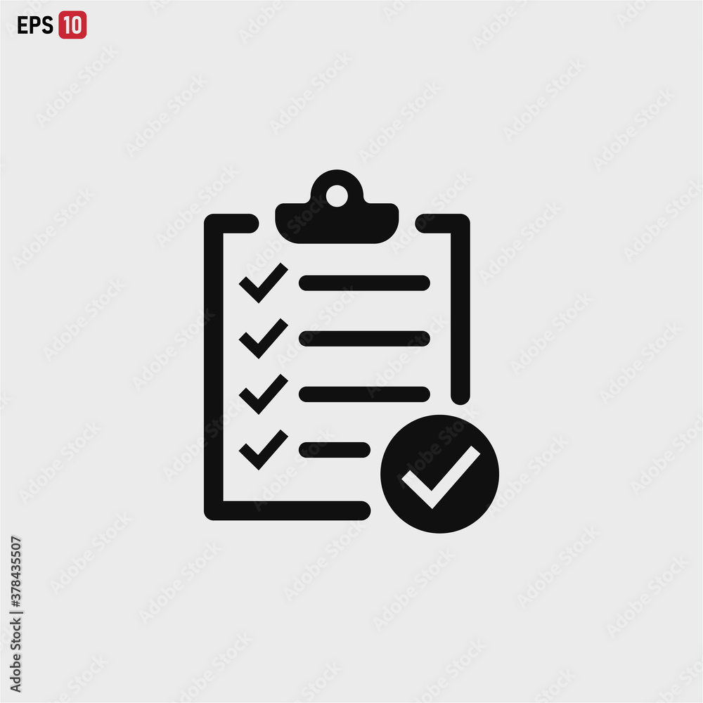 Check list icon vector . List sign Stock Vector | Adobe Stock