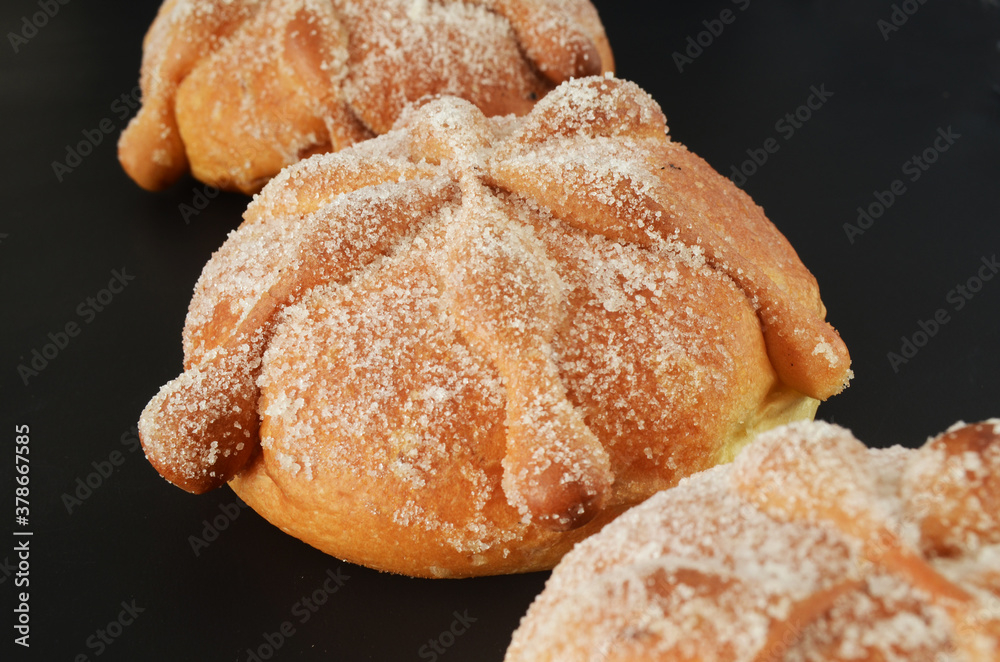 Photo Stock Pan de Muerto, pan dulce tradicional mexicano, Día de ...