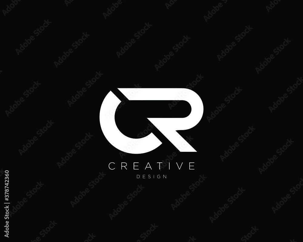 Professional and Minimalist Letter CR Logo Design, Editable in Vector ...