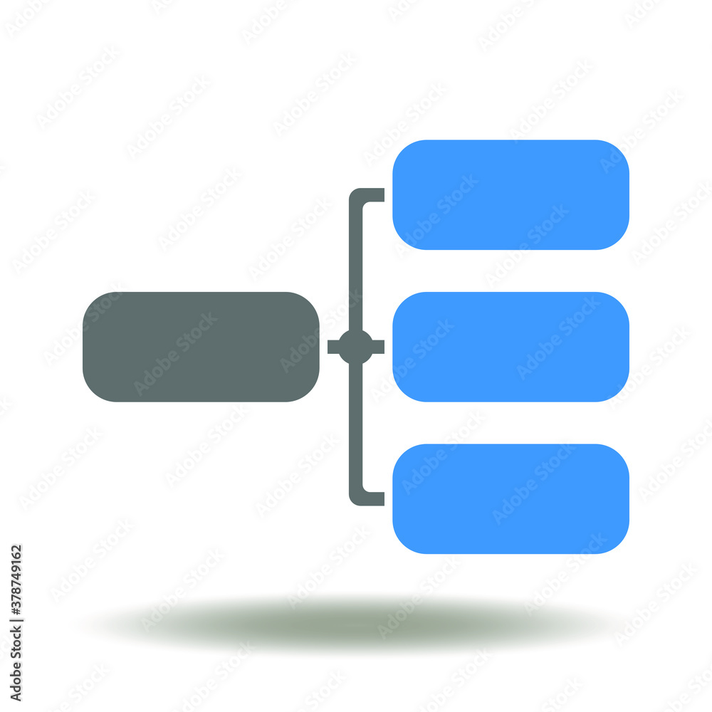 Flowchart conceptual icon vector. Flow Chart, Business Diagram ...