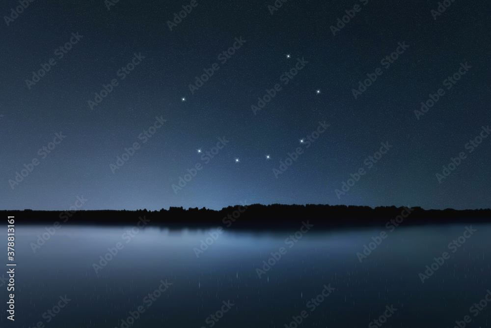 Corona Borealis star constellation, Night sky, Cluster of stars, Deep ...