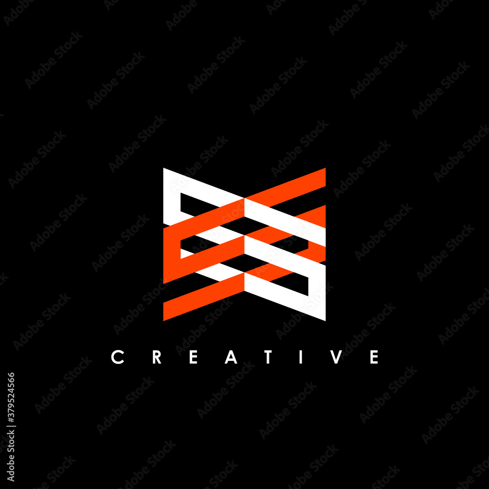 Simple Elegant Letter SS Logo Design Stock Vector | Adobe Stock