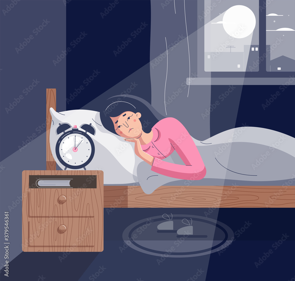 Sleepy Girl Eyes Cartoon