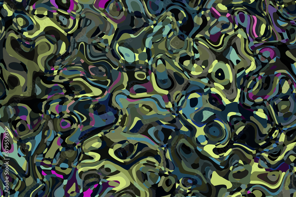 Camo Landing Page Design.Flow Line Texture. Color Digital Background ...