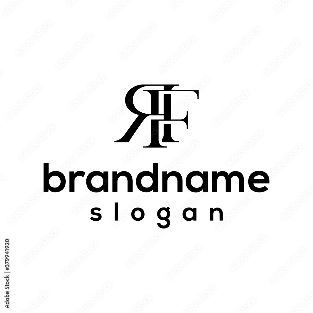 Initial RF logo design vector Stock Vector | Adobe Stock