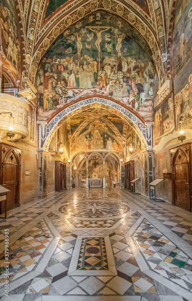 Subiaco, Italy - main sight of Subiaco and one of the most beautiful ...
