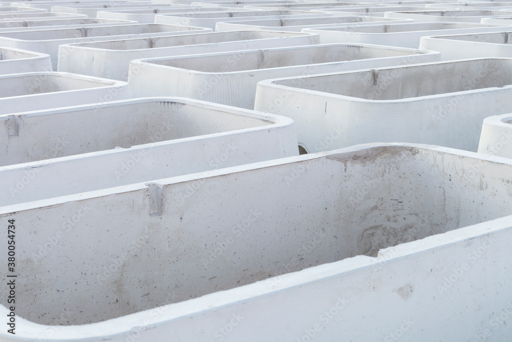 Reinforced concrete distribution box Stock Photo | Adobe Stock