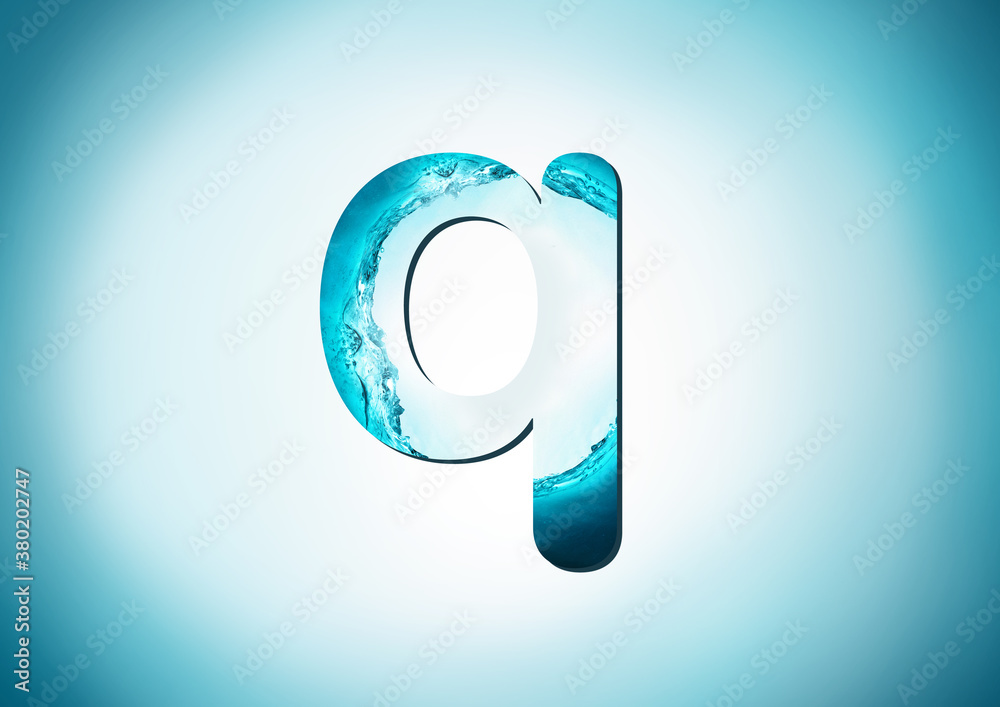 letter of water alphabet, alphabetic water letters, letter a to z and 1 ...
