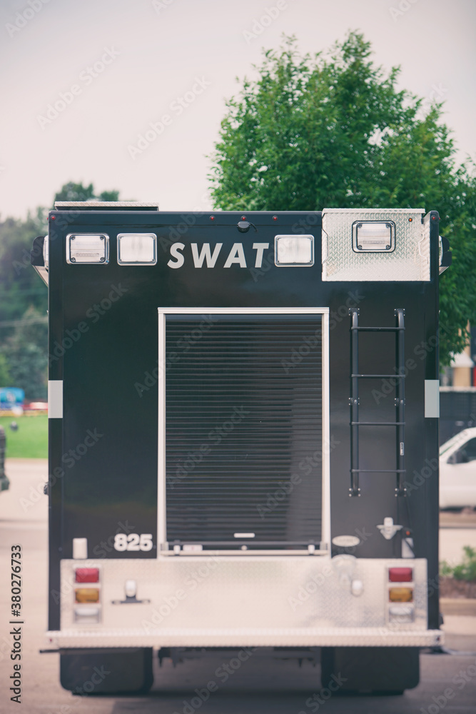 Ferguson: St. Louis SWAT Truck Sits In Parking Lot At Command Center ...