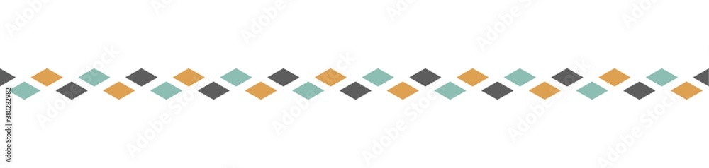 rhombus pattern border design Stock Vector | Adobe Stock