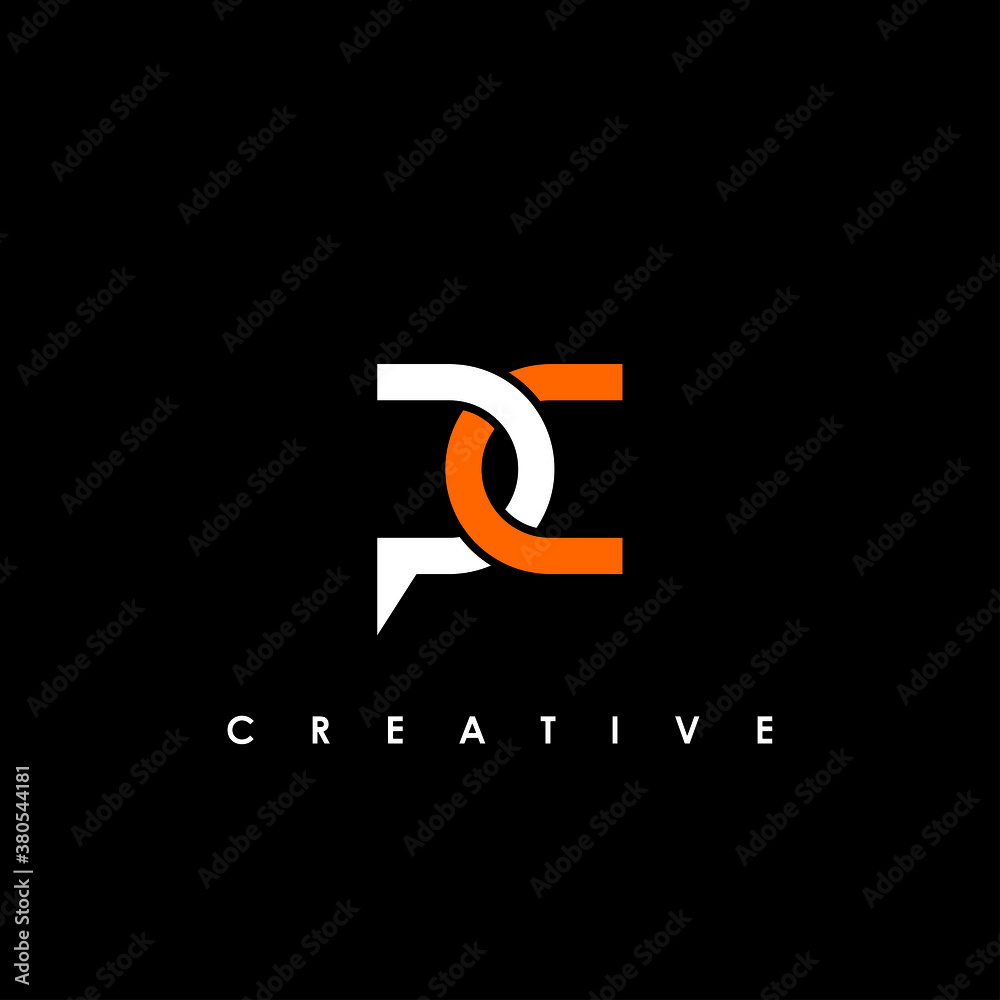 PC Initial Logo Design Vector Stock Vector | Adobe Stock