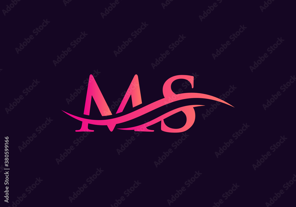 Initial MS Logo for luxury branding. Elegant and stylish design for ...