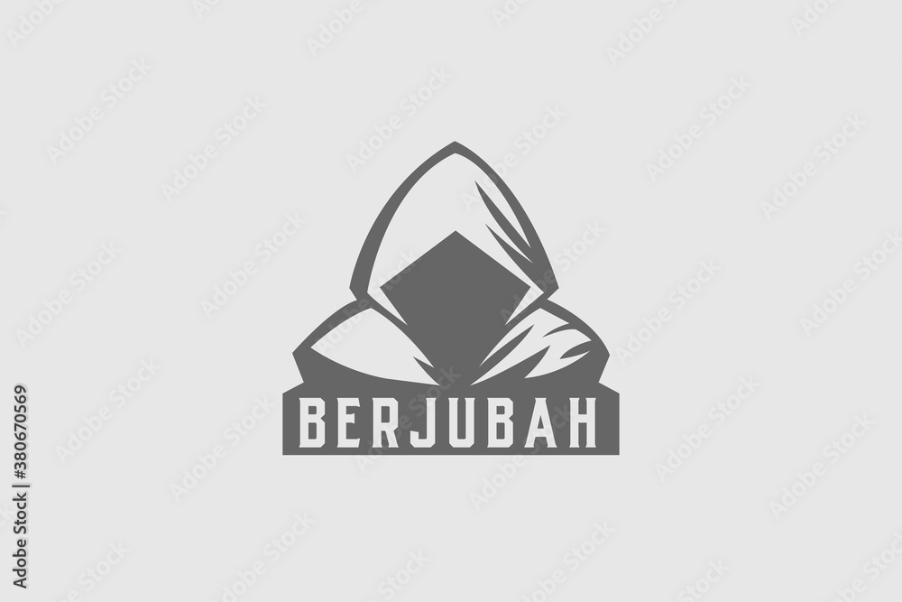 Assassins hood logo design vector illustration isolated on white ...