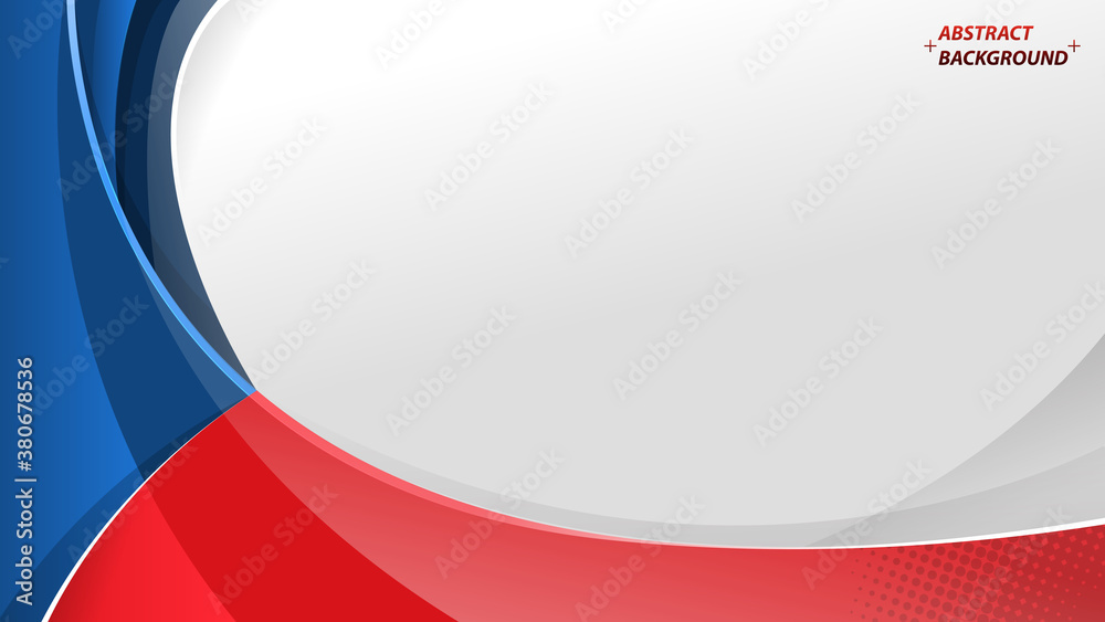 Abstract red blue white background Stock Vector | Adobe Stock