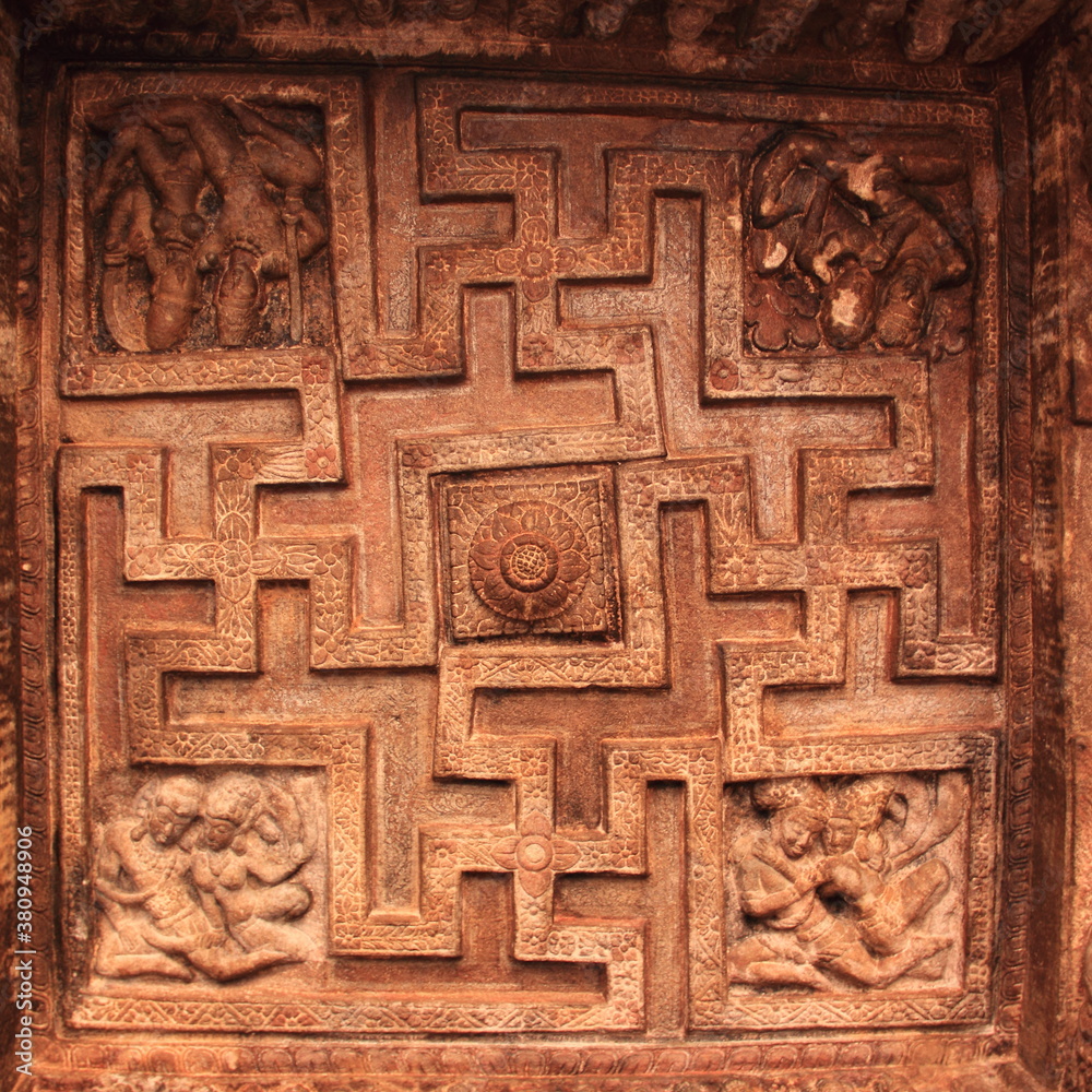 Badami cave temples, complex of Hindu and Jain cave temples located in ...