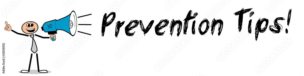 Prevention Tips! Stock Illustration | Adobe Stock