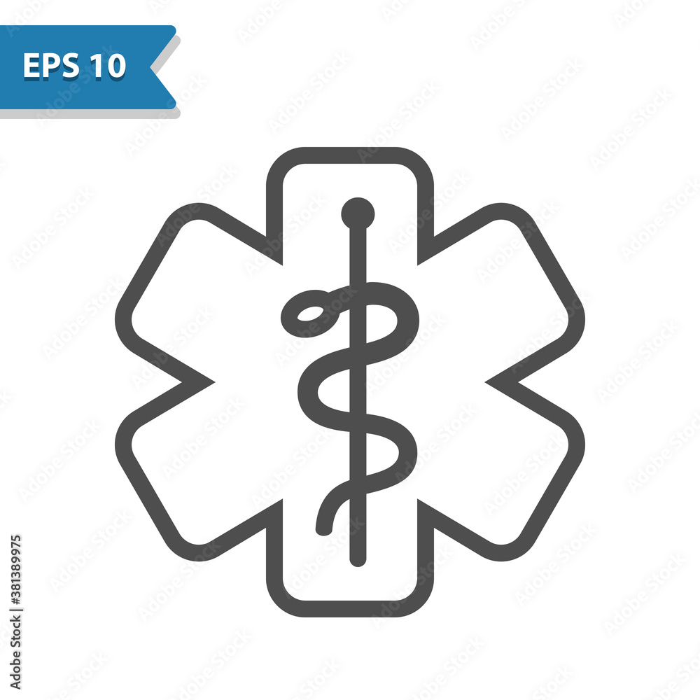 Star of Life Icon Stock Vector | Adobe Stock