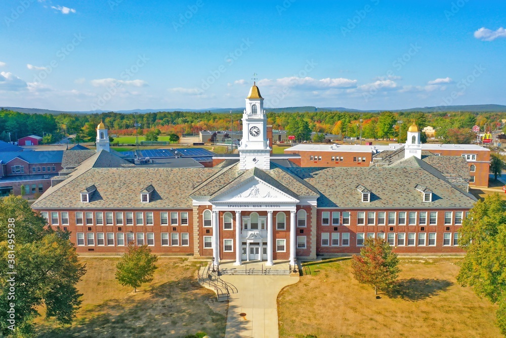 Aerial Drone Photography Of Downtown Rochester, NH (New Hampshire ...
