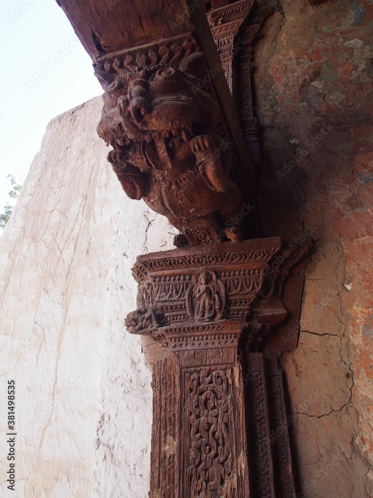 Historic and beautiful Buddhist art, Alchi Choskhor Gompa, Alchi, Leh ...