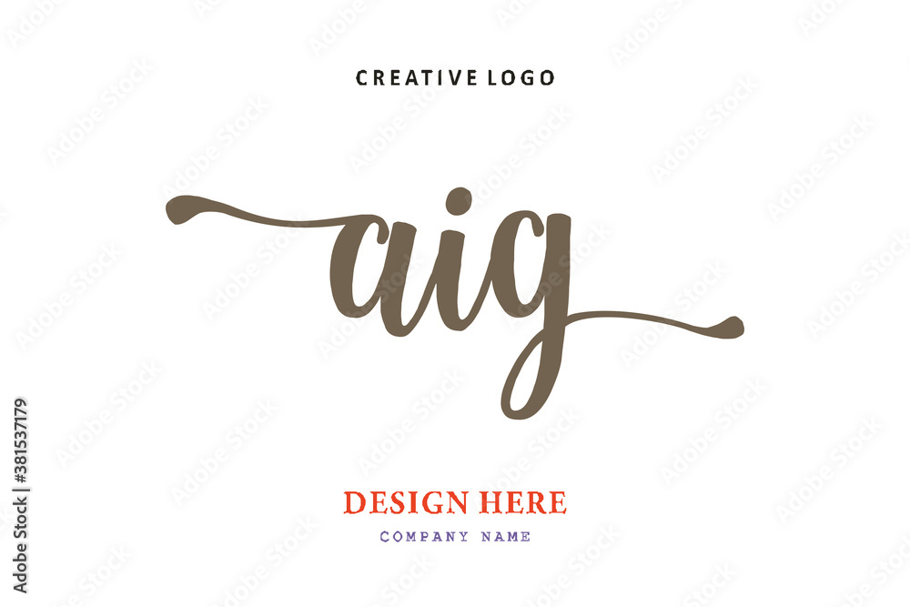 pharmacy logo AIG letter is simple, easy to understand and ...