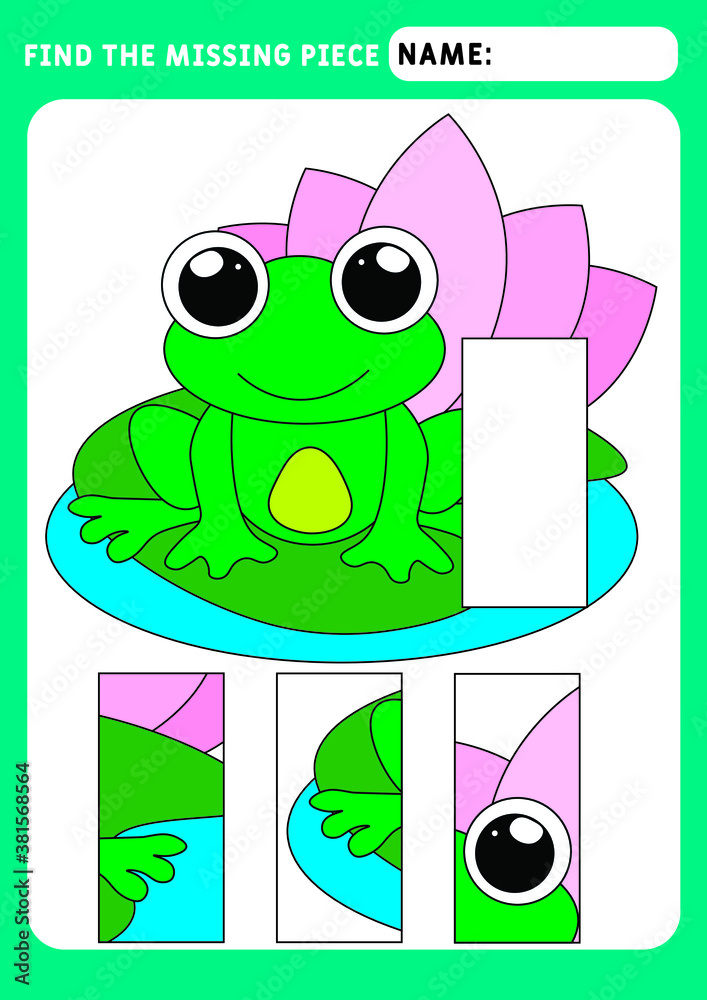 Find the missing piece and complete the picture. Puzzle kids activity ...