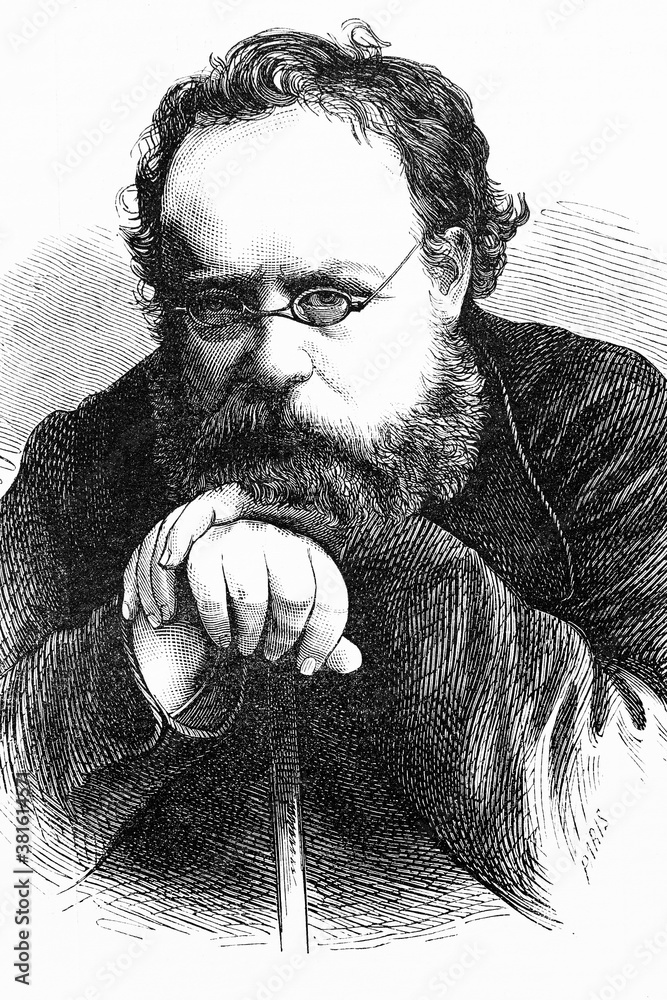 Pierre-Joseph Proudhon. Politician, anarchist and philosopher. 1809 ...