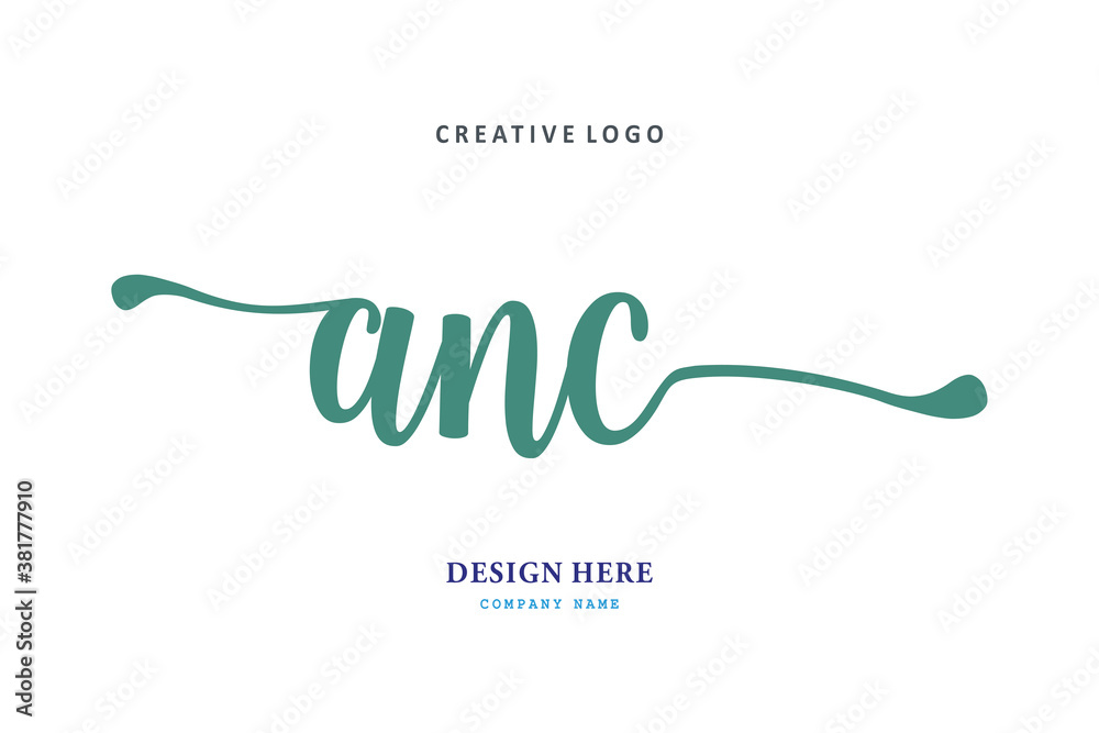 pharmacy logo letter ANC is simple, easy to understand and ...