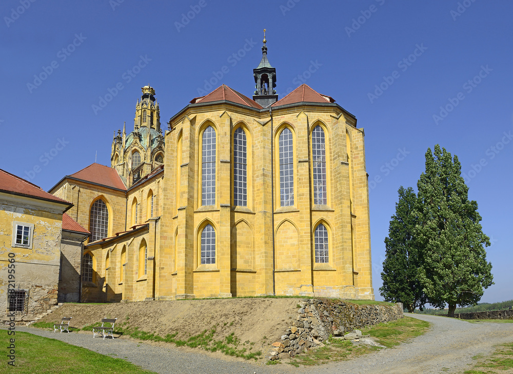 Stock-Foto „Kladruby, Czech Republic - Monastic church, the Baroque ...