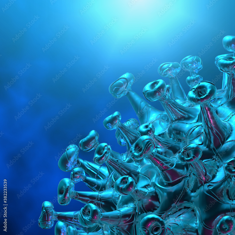 Ilustración de Stock Coronavirus Omicron Arcturus - microscopic view of ...