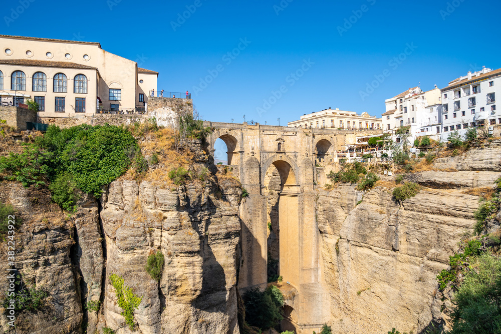 Puente Nuevo (New Bridge), the tallest of the three bridges in Ronda ...