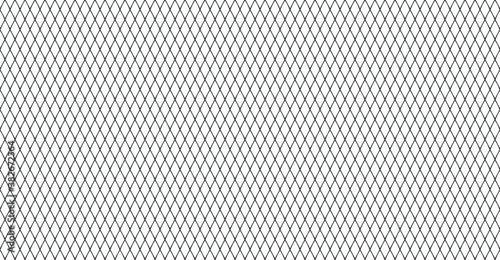 Illustration of diamond shape mesh texture. Seamless metal grid pattern ...