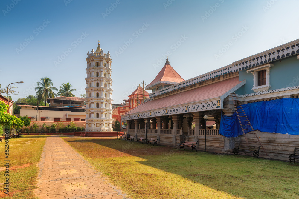 Indian Temple Shri Mahalsa in Ponda, GOA, India. The opulent Mahalsa ...