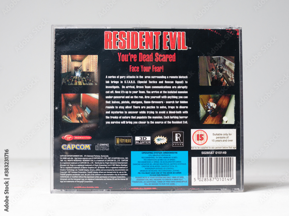 Zdjęcie bez tantiem: lodnond, UK 05/05/2019 Resident Evil pc cd rom ...