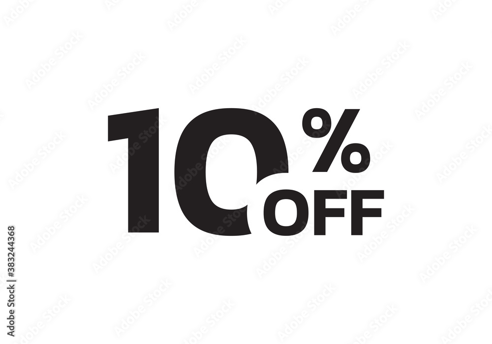 10 percent price off icon. Sale label or tag. Discount badge or sticker ...