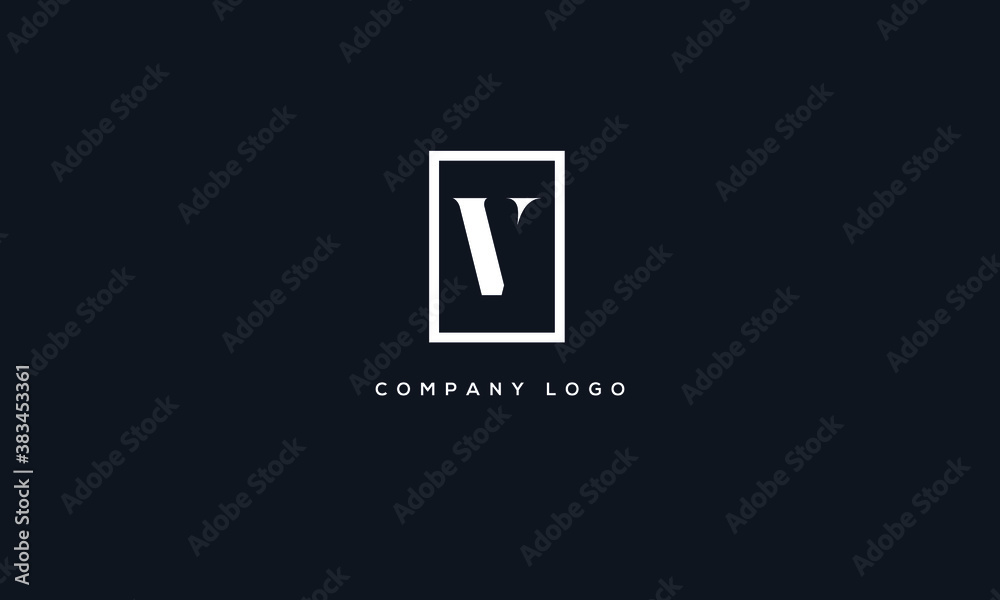 Alphabet letter icon logo V. Stock Vector | Adobe Stock