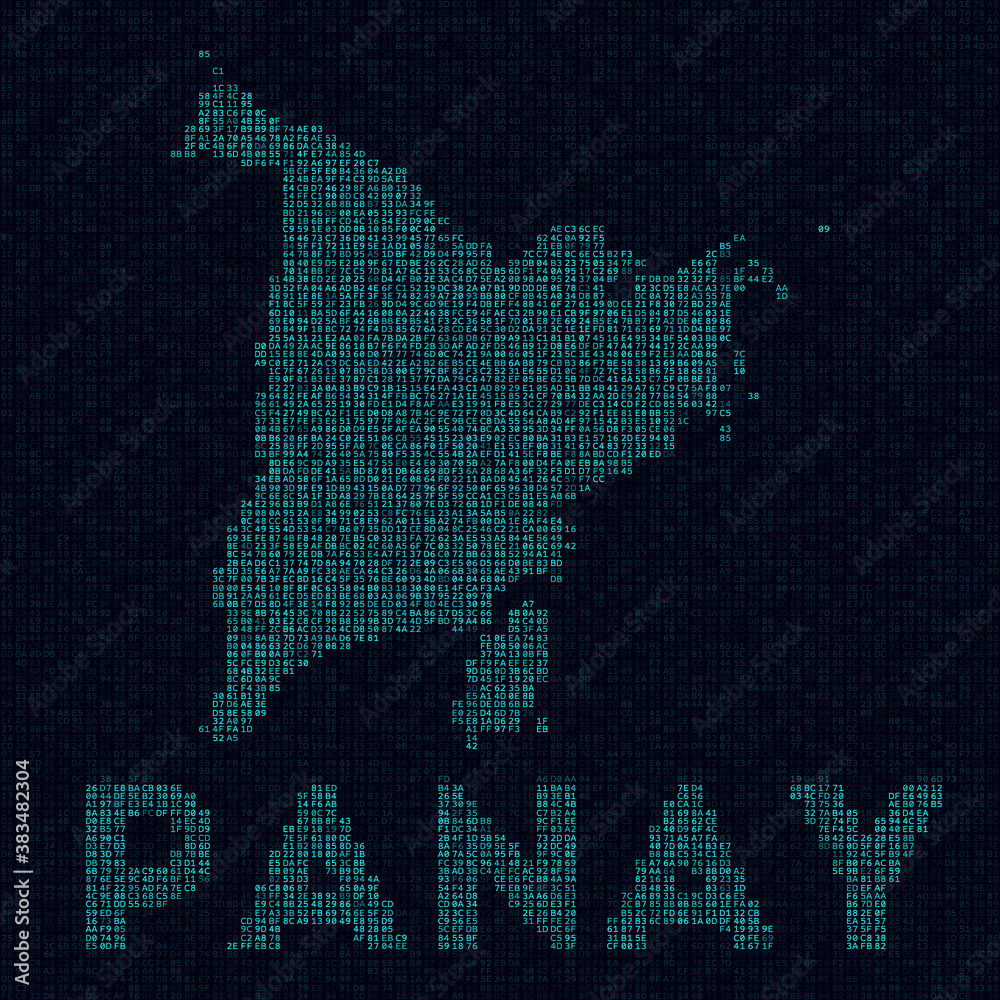 Panay tech map. Island symbol in digital style. Cyber map of Panay with ...