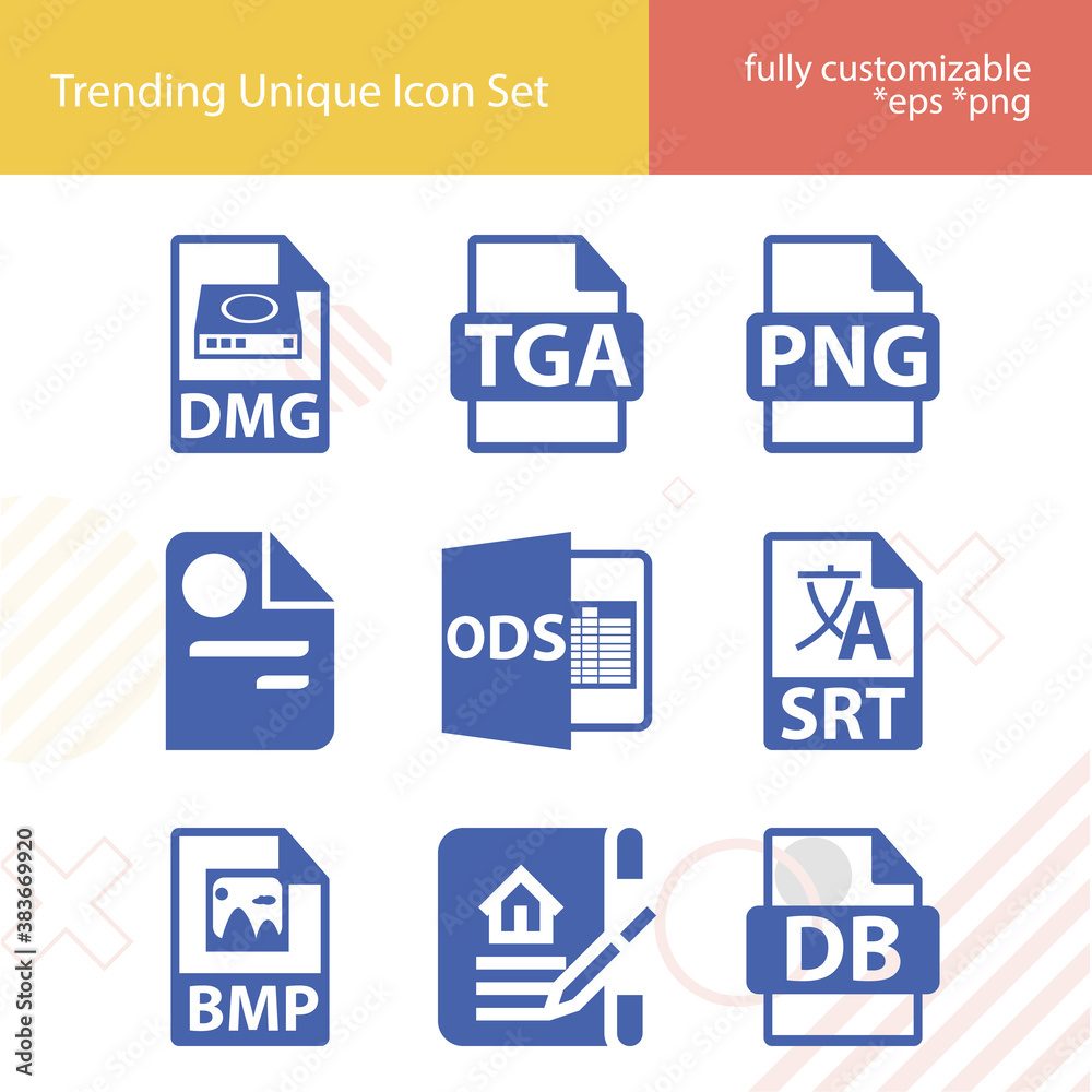 Simple set of concession related filled icons. Stock Vector | Adobe Stock