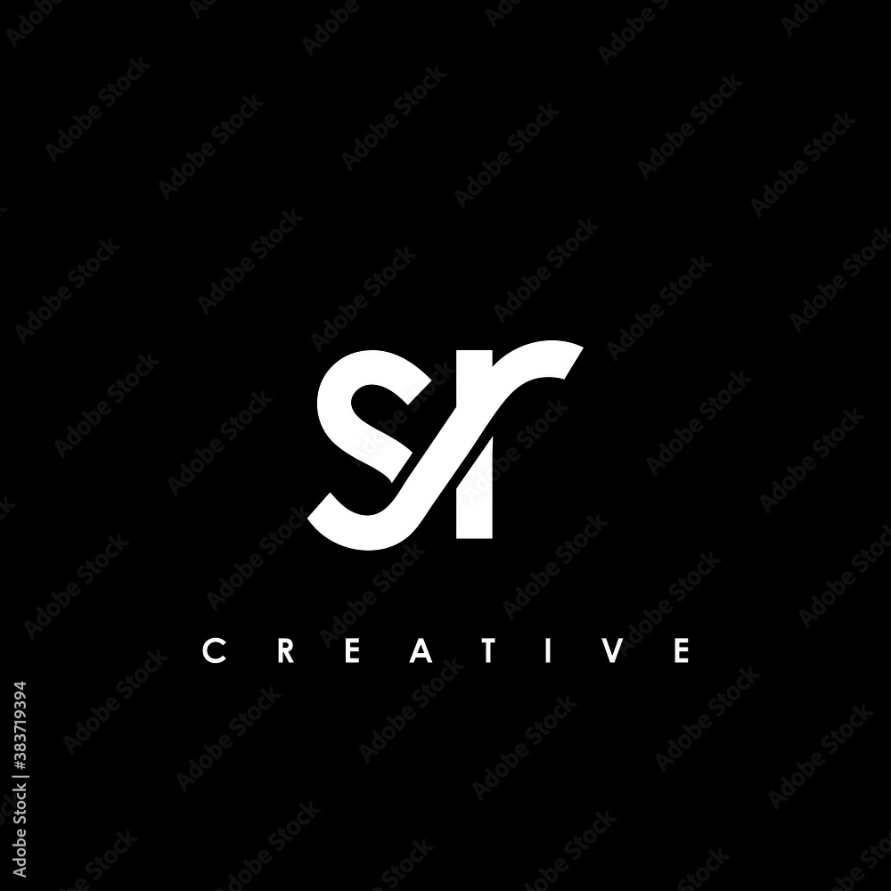SR Letter Initial Logo Design Template Vector Illustration Stock Vector ...